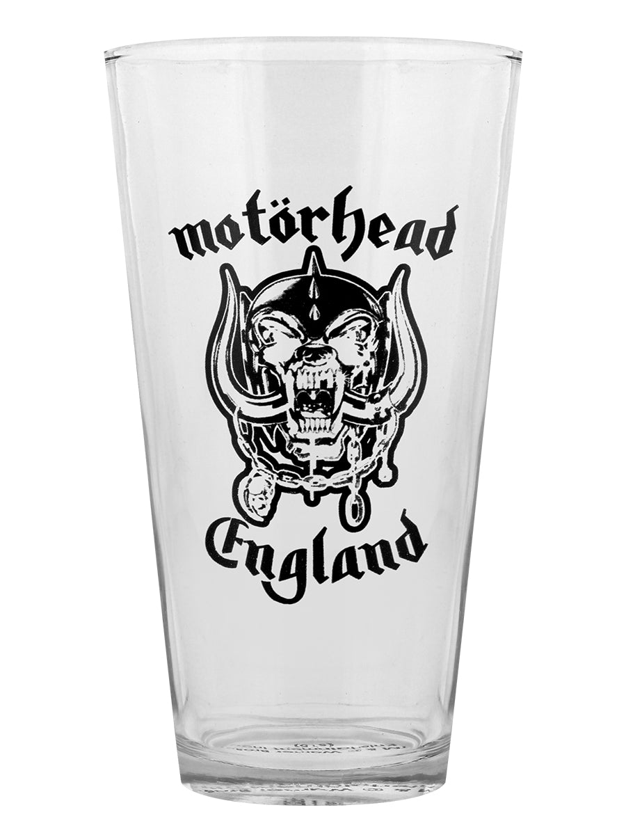 Motorhead England Drinking Glass – Grindstore