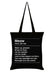 Meow Definition Black Tote Bag – Grindstore